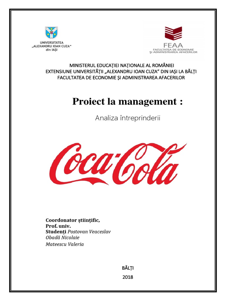 Coca Cola Management | PDF