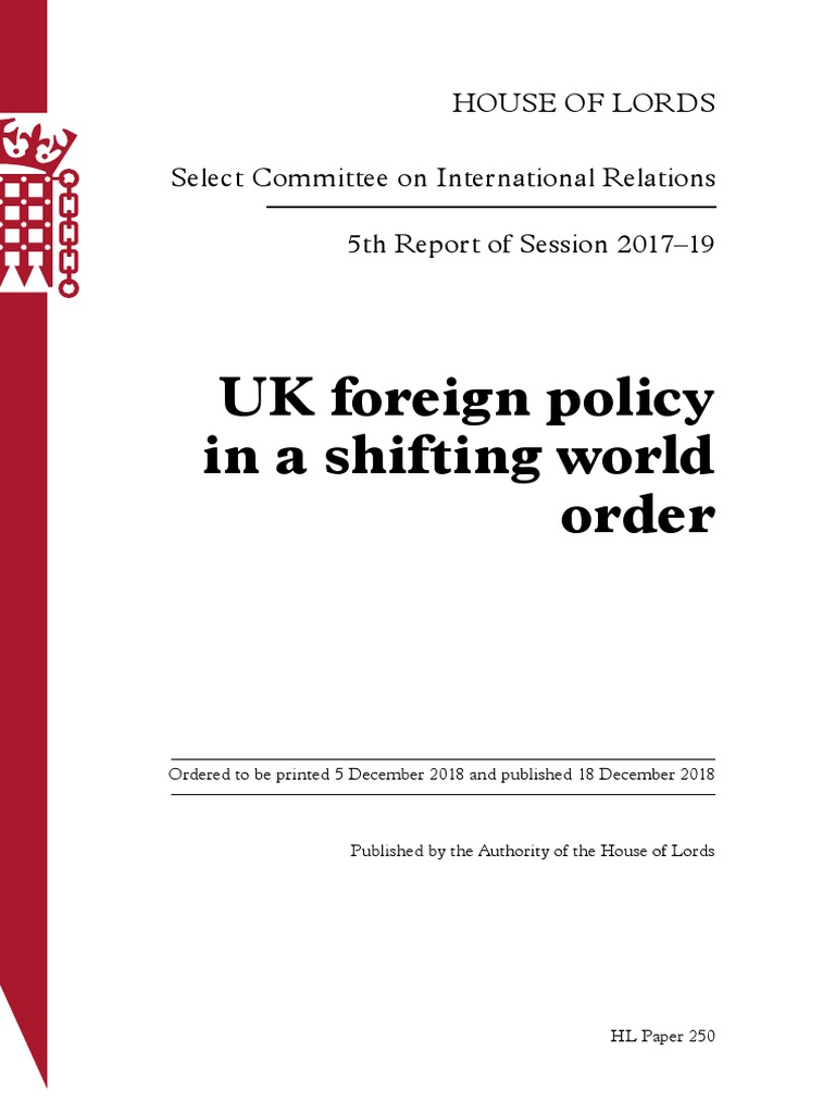 UK Foreign Policy in a Changing World | PDF | Cyberwarfare | Security