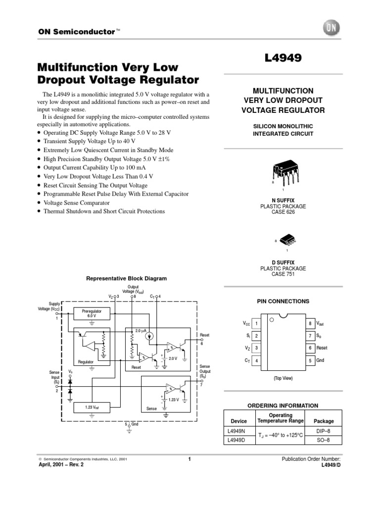 Cópia de Datasheet l4949 | PDF | Manufactured Goods | Electrical ...