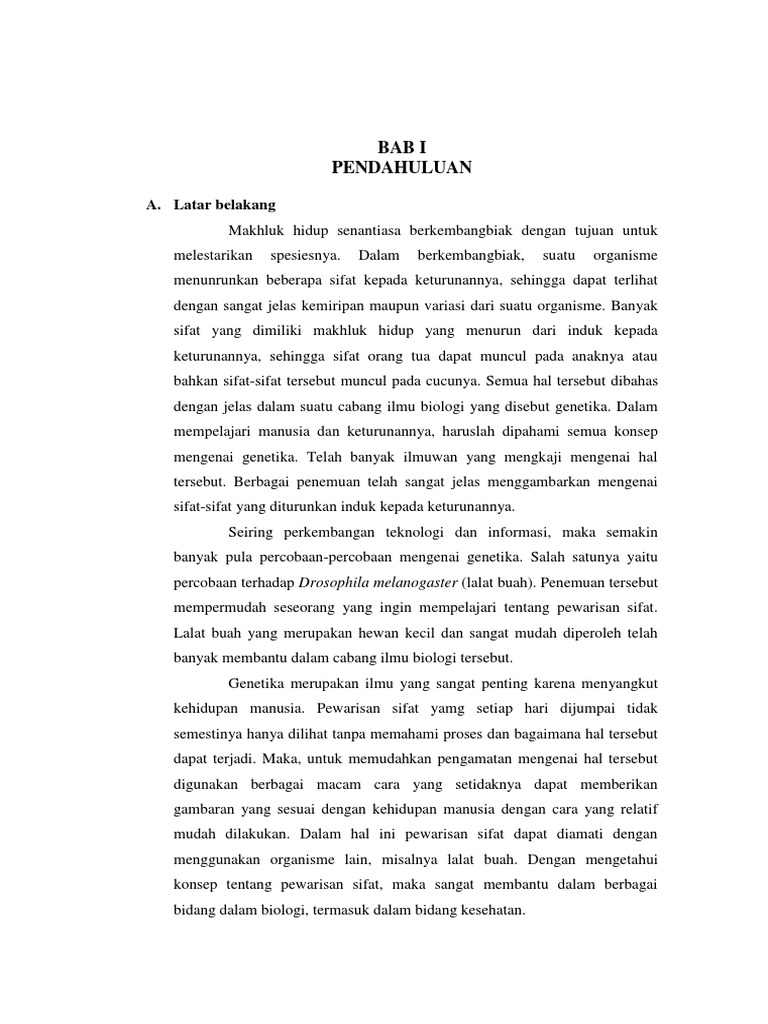 Laporan Genetika Unit 2-1 | PDF