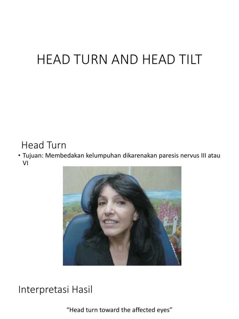 Uji Head Turn dan Head Tilt pada Kelumpuhan | PDF