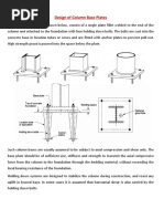Pinned Base Plate Design Insights | PDF | Structural Steel | Strength ...