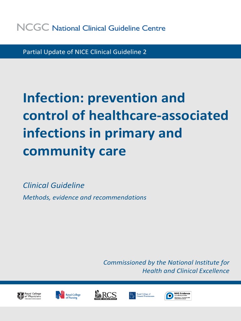 NICE Infection Control Guidelines | PDF | Hospital Acquired Infection ...