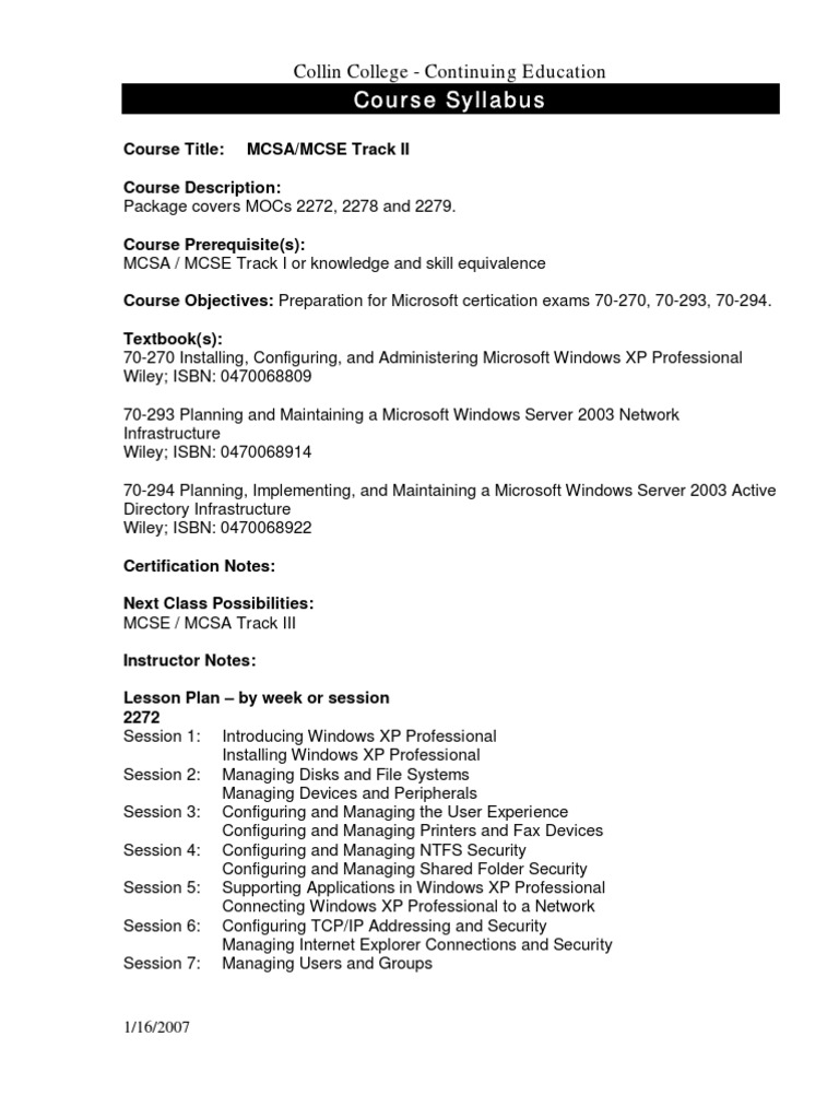 Mcsa - Mcse Track II | PDF | Active Directory | Group Policy