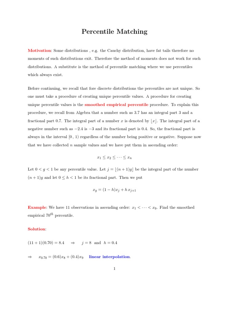 Percentile Worksheet | PDF | Percentile | Probability Distribution