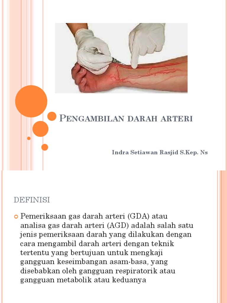 Pengambilan Darah Arteri | PDF