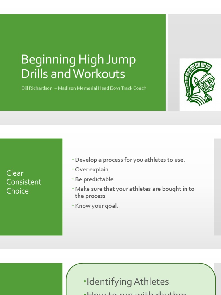 Drills and Workouts For Beginning High Jumpers | PDF | Sports | Recreation