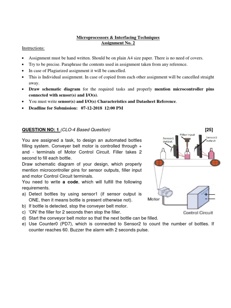 Microprocessors & Interfacing Techniques Assignment No. 2 | PDF | Sensor | Liquefied Petroleum Gas