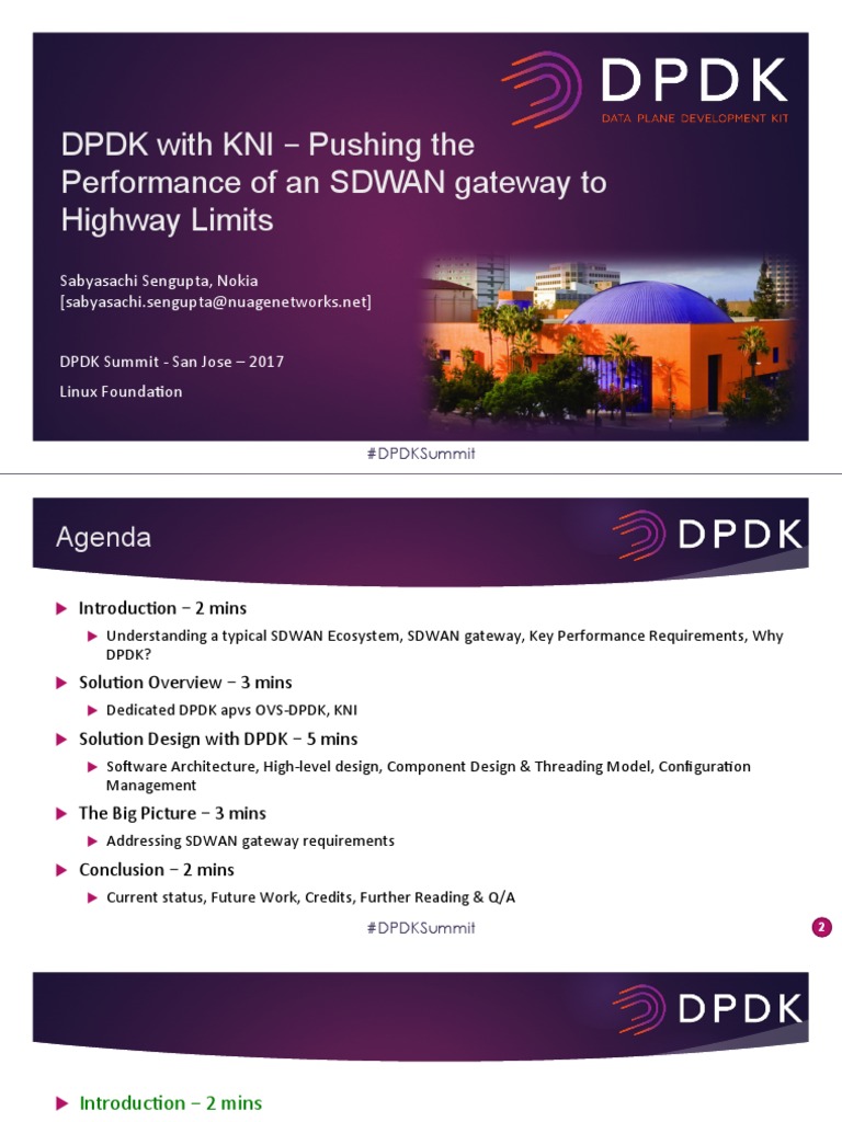 DPDK With KNI Pushing The Performance of An SDWAN Gateway To Highway Limits | PDF | Network ...