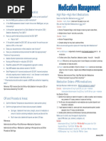 High Alert Medication Checklist 2024 | PDF | Patient | Risk