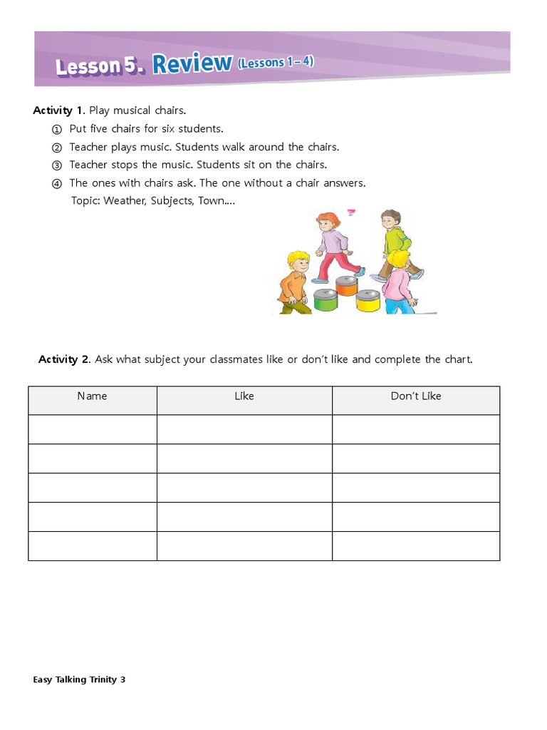 Easy Talking Trinity 3 - 5 | PDF