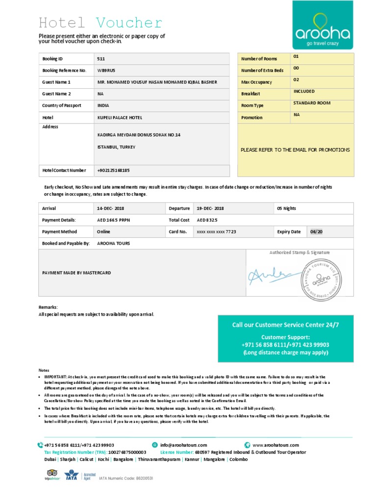 Hotel Booking | PDF | Hotel | Credit Card