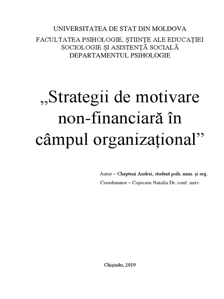 Program de Motivare | PDF