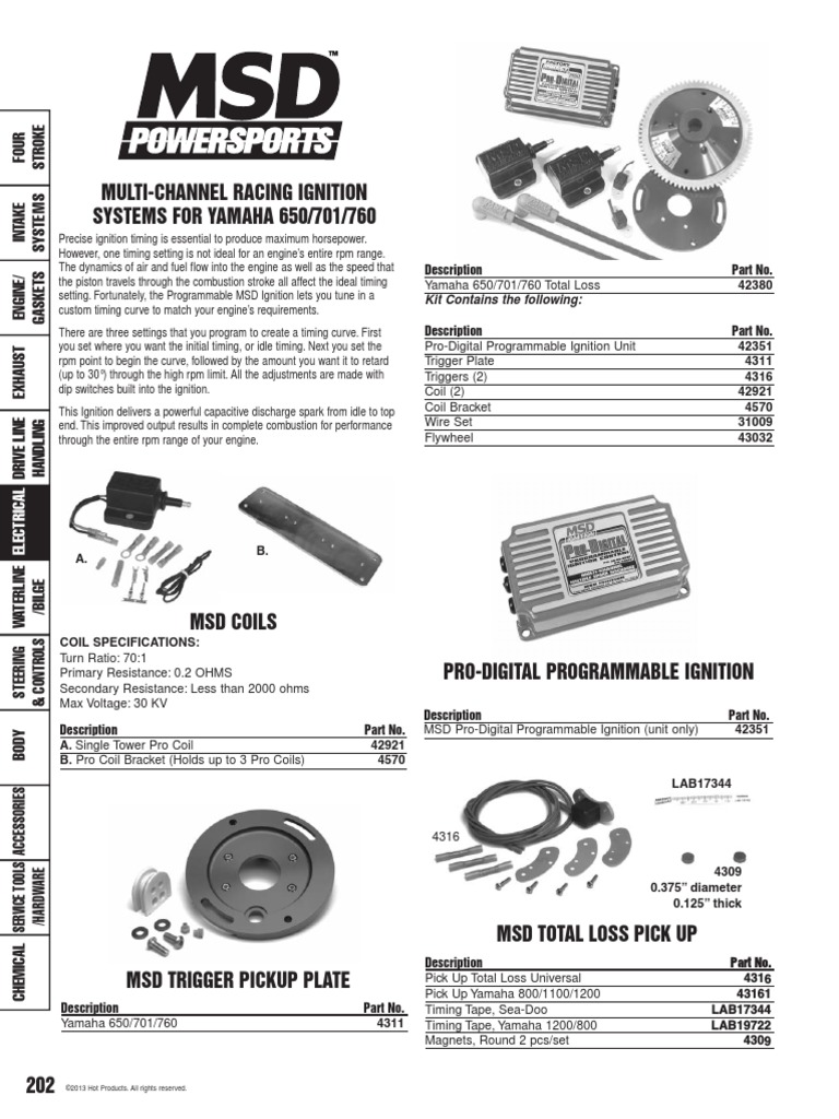 Electrical - Section MSD COILS PDF | PDF | Ignition System | Electrical ...