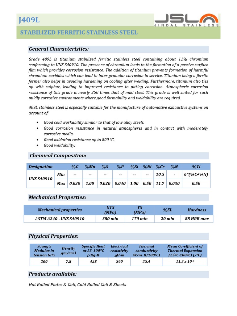 400 Series | PDF | Stainless Steel | Corrosion