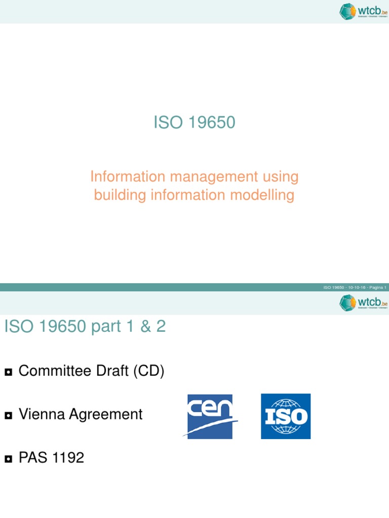 ISO 19650 - Information Management for the Whole Building Life Cycle ...