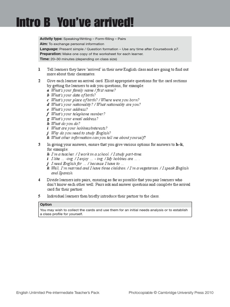 CEF Tables | PDF | Question | English Language