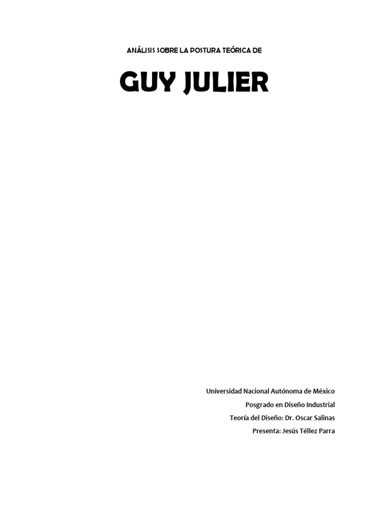 Guy Julier - Jtéllez | PDF | Diseño | Consumo (economía)