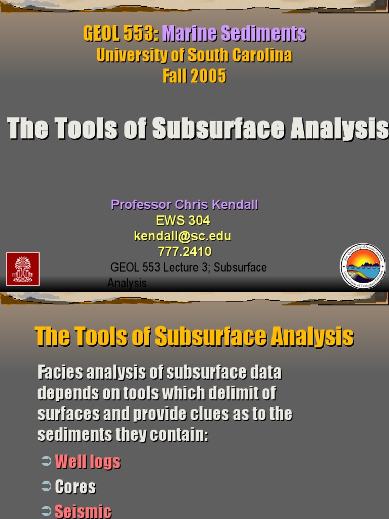 Tool 4 Subsurface Analysis | PDF | Sedimentary Rock | Geology