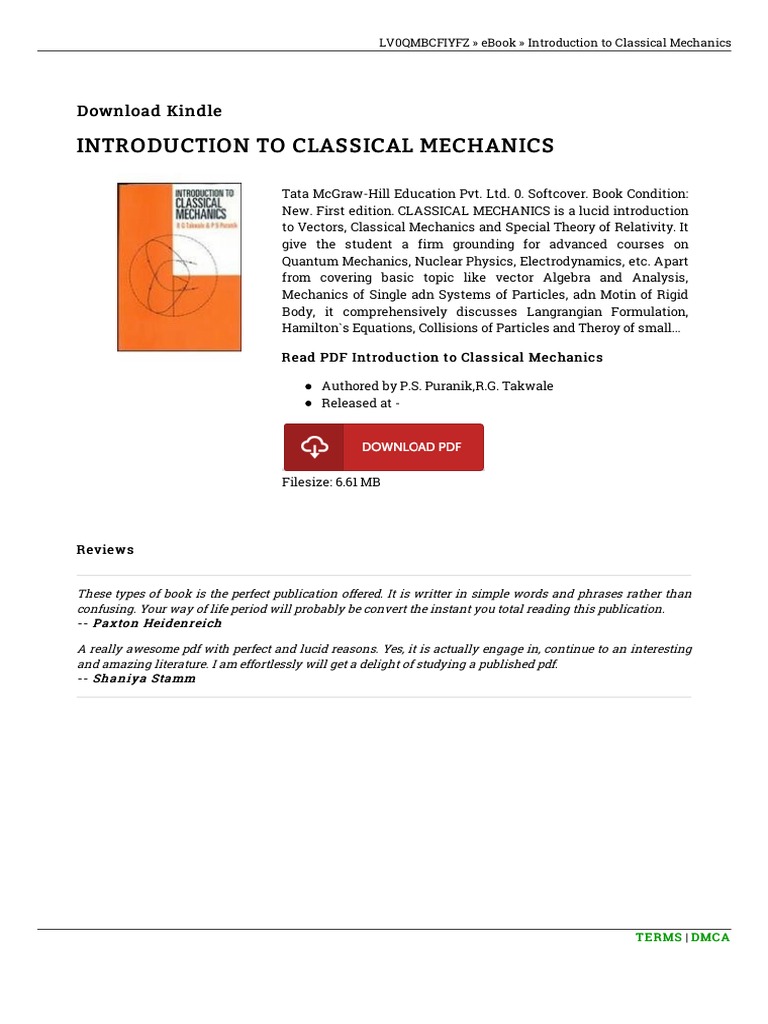 Introduction To Classical Mechanics PDF | PDF | Epistemology Of Science ...