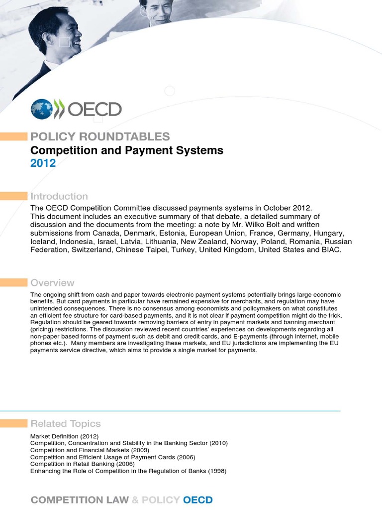 Competition in Payment Systems Analysis | PDF | Visa Inc. | Credit Card