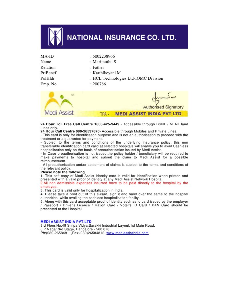Medi Assist | PDF | Identity Document | Government And Personhood