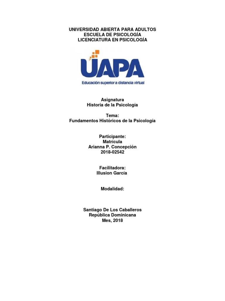 Hoja de Presentación (Uapa) | PDF
