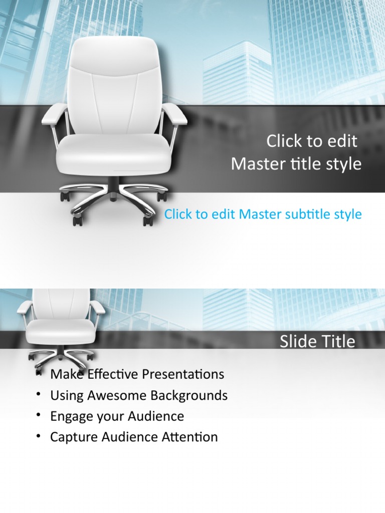 3014 Office Chair Powerpoint Template | PDF