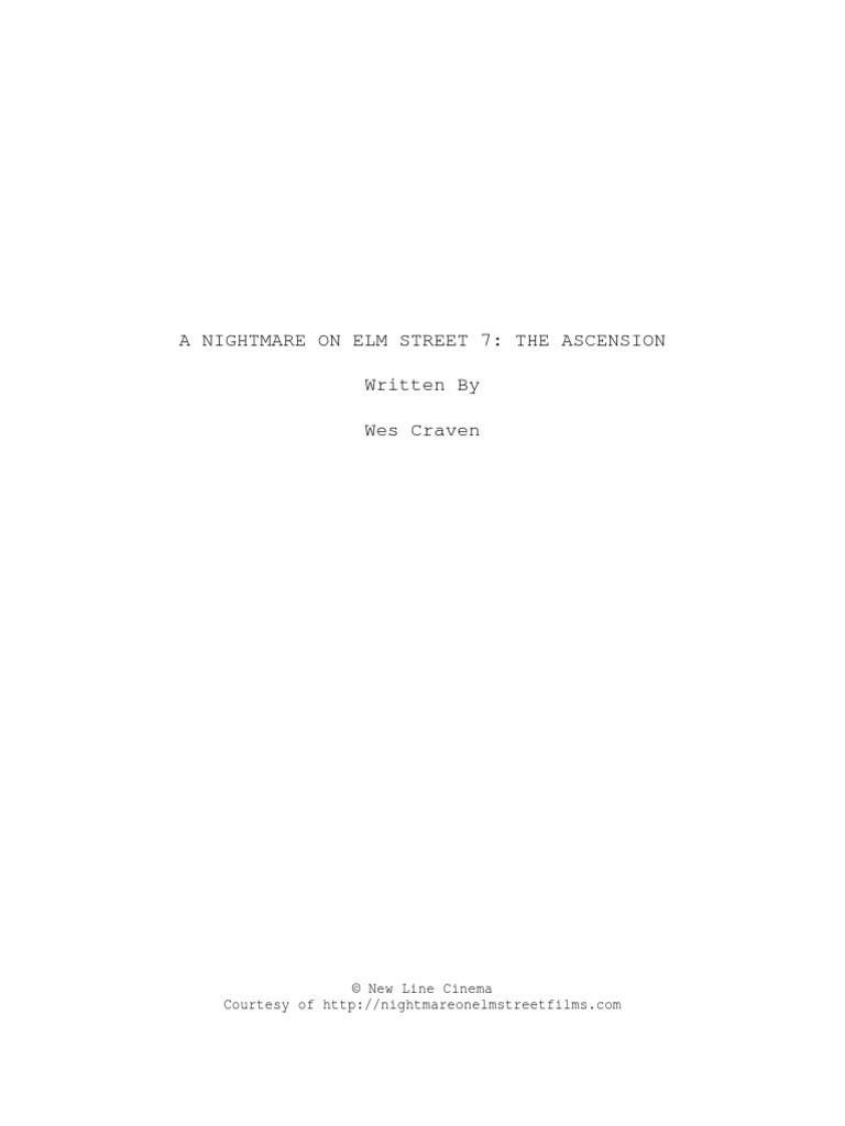 Wes Cravens New Nightmare Script PDF | PDF | Hansel And Gretel | Nature