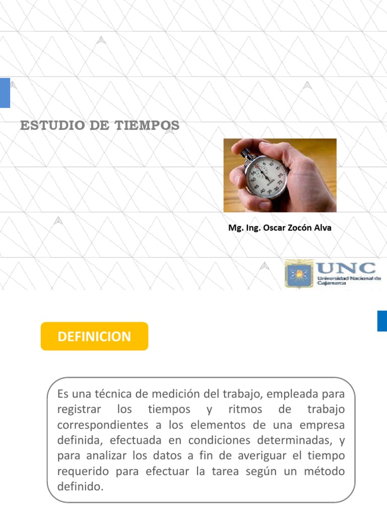 Estudio De Tiempos En Procesos Pdf Pdf Medición Hora