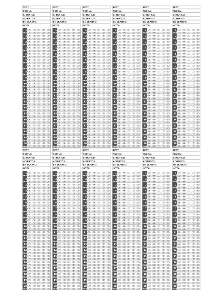 Plantilla Test PDF | PDF