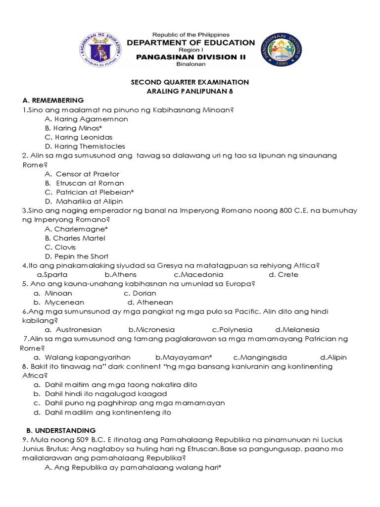 Grade 8 Test Questions Validated