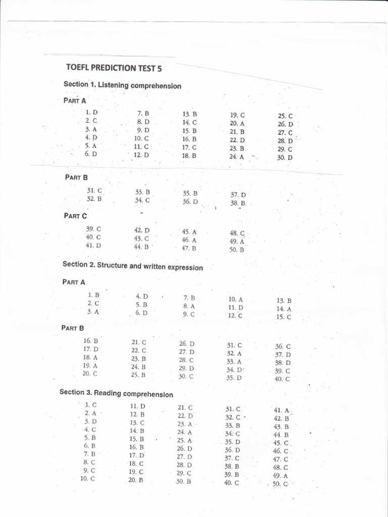 Answer Key 5 PDF | PDF