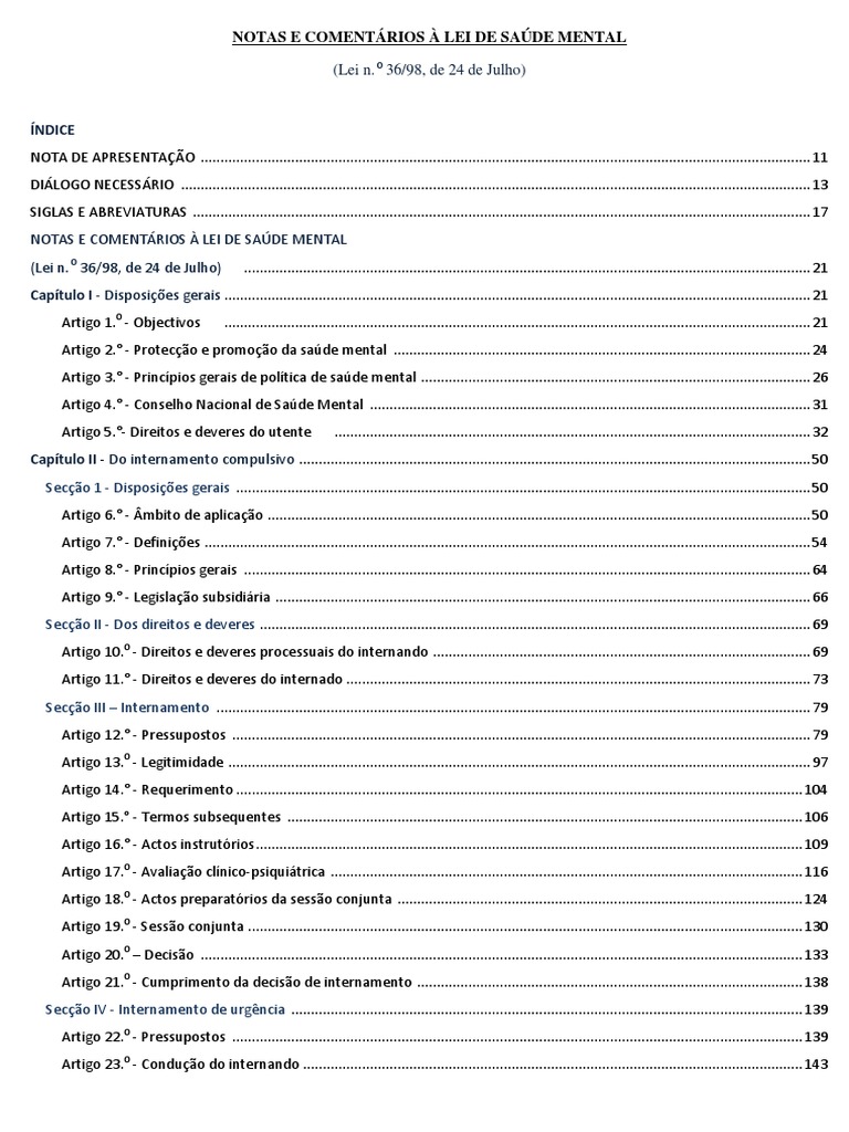 Requisitos para Internamento Compulsivo | PDF | Estatuto | Instituições ...