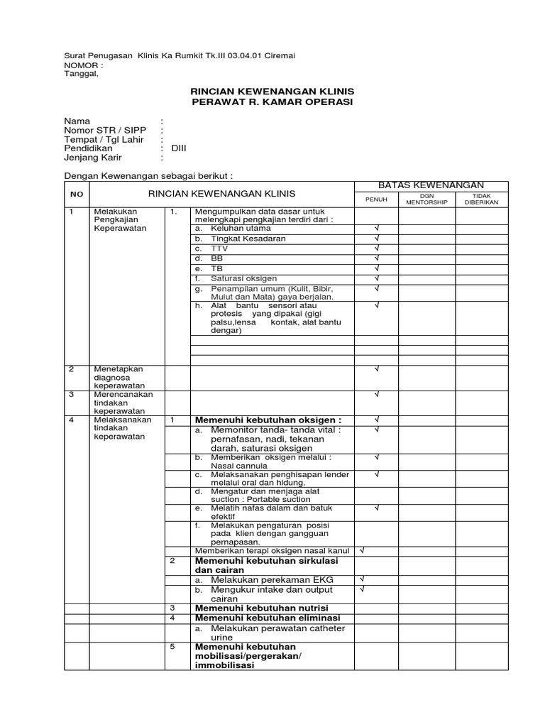 RKK Perawat Bedah | PDF
