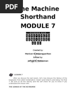Module 1, Machine Shorthand | PDF | Shorthand | Computer Keyboard