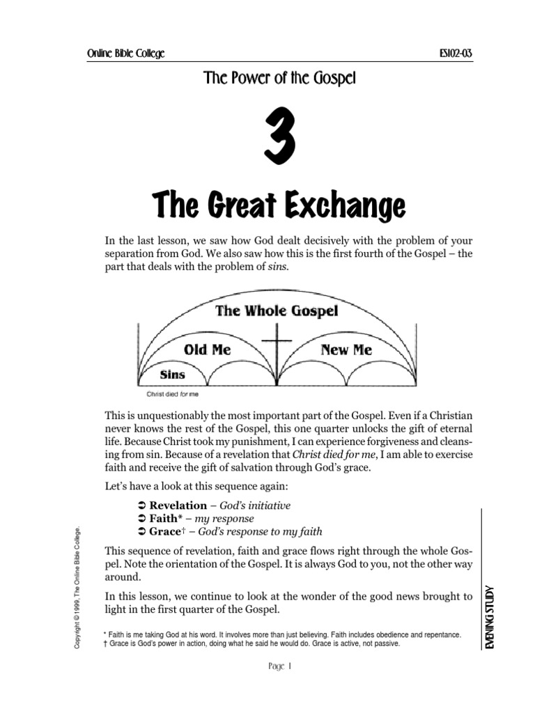 The Great Exchange | PDF | Last Judgment | The Gospel