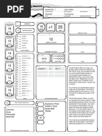 DND - 5E - CharacterSheet - Kate Lv1 Ranger - LV 1 Monk | PDF
