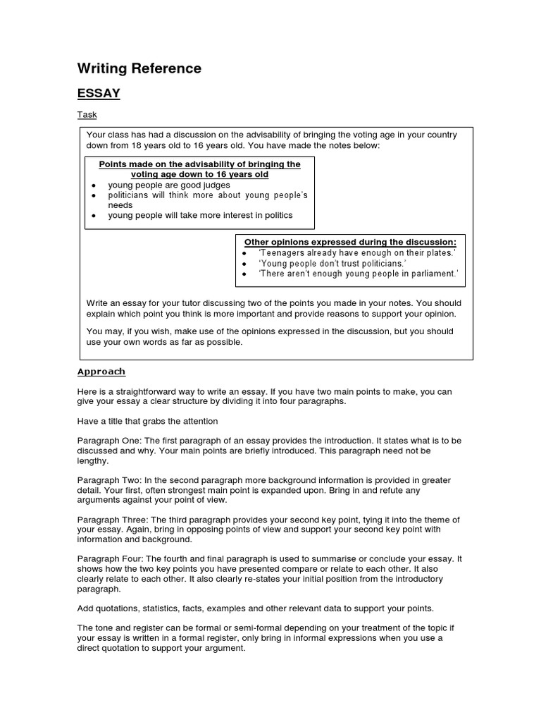CAE Writing Reference | PDF | Essays | Tourism