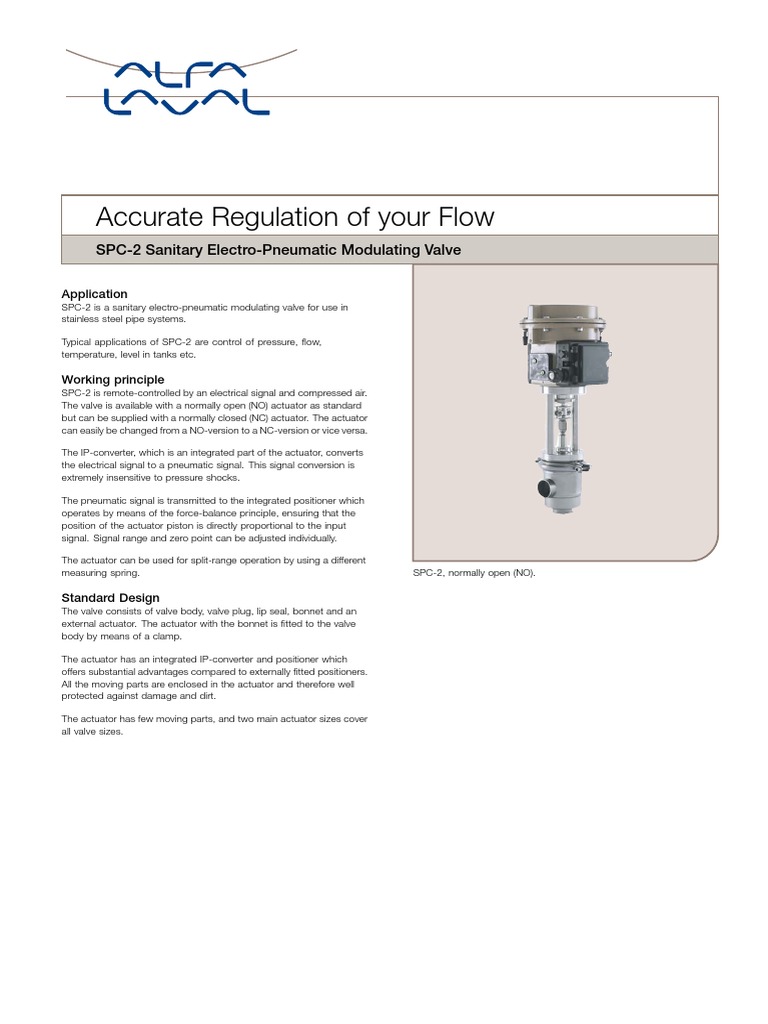 SPC 2 | PDF | Valve | Actuator