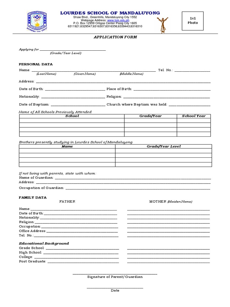 Application Form PDF | PDF
