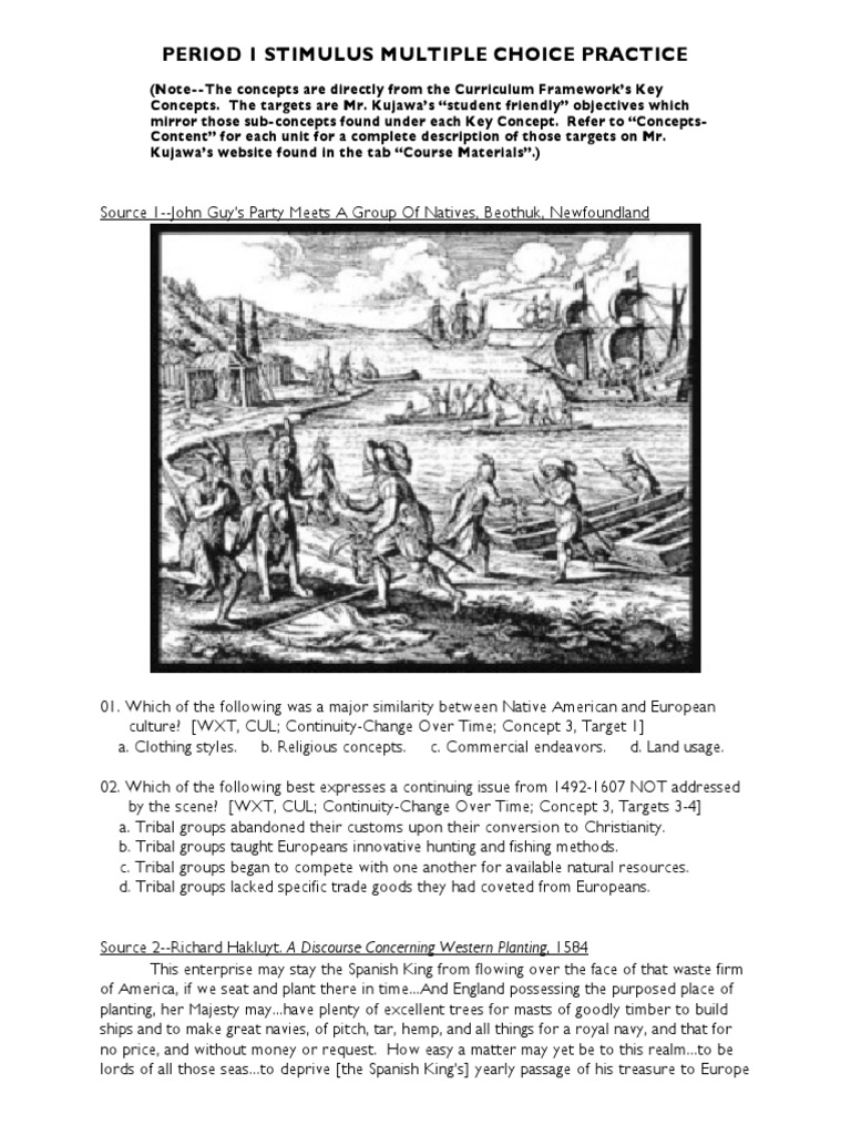 Unit 1 Practice 23 5 PDF | PDF | Colonialism | Indigenous Peoples Of ...