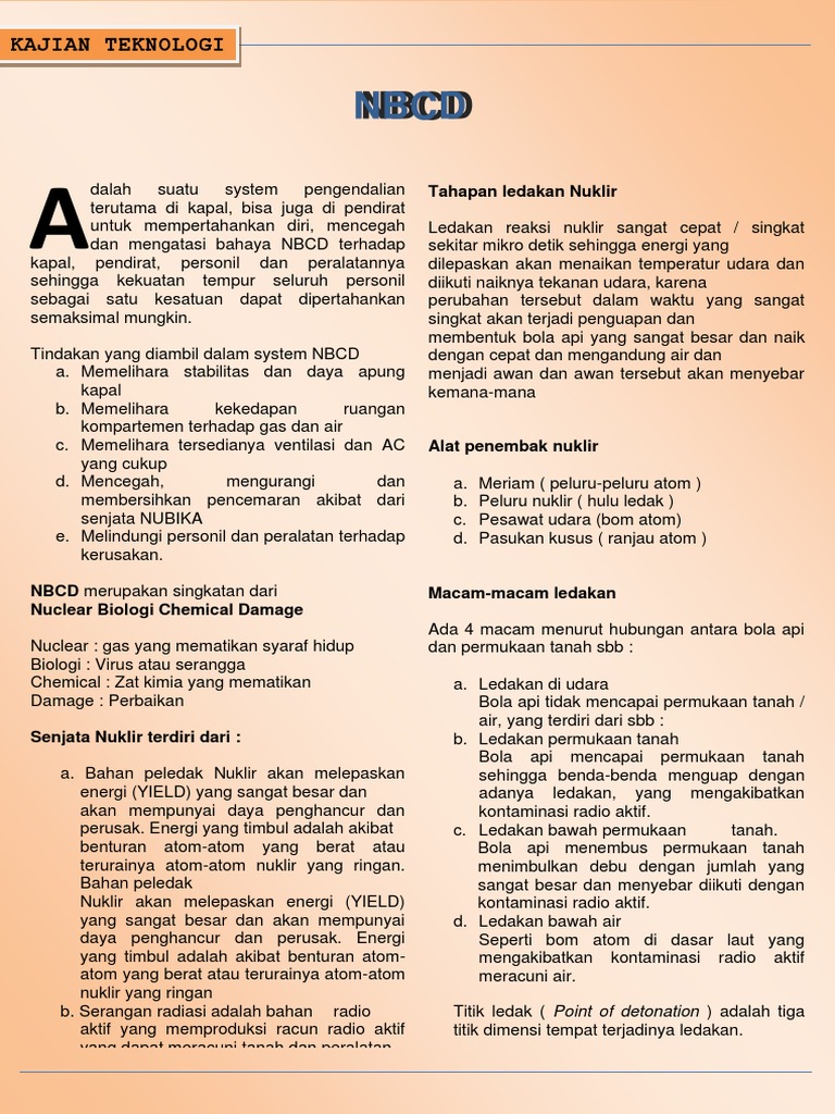 Teknologi NBCD | PDF
