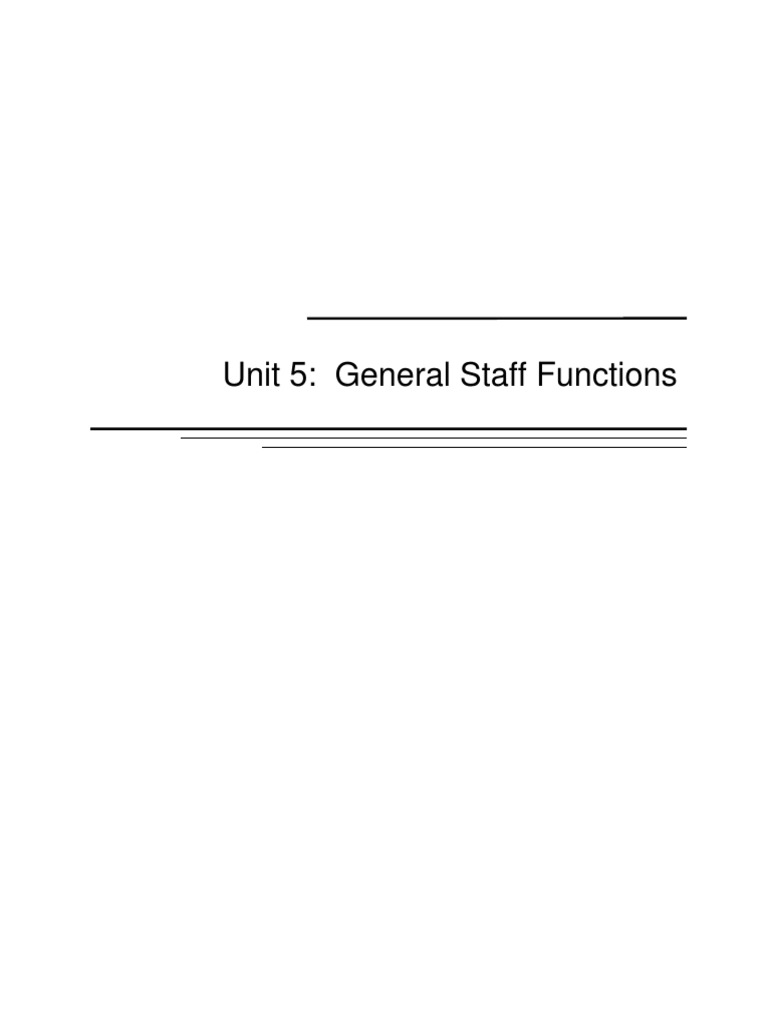 Overview of ICS General Staff Functions | PDF | Incident Command System ...