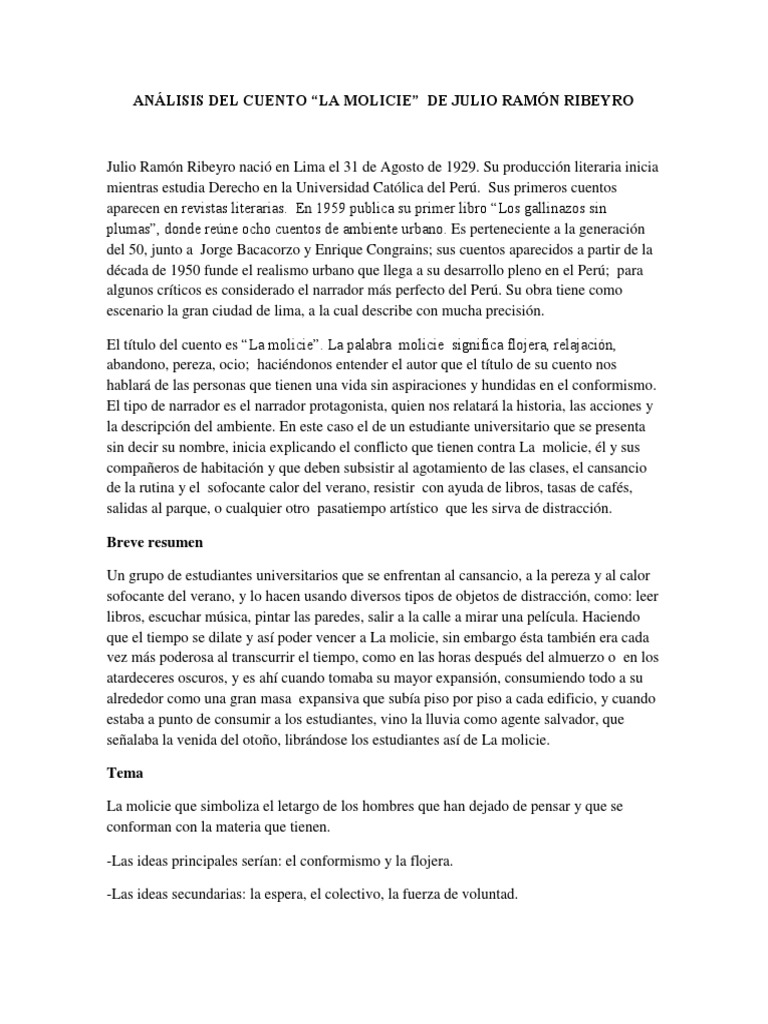 Análisis Del Cuento | PDF | Ficción general