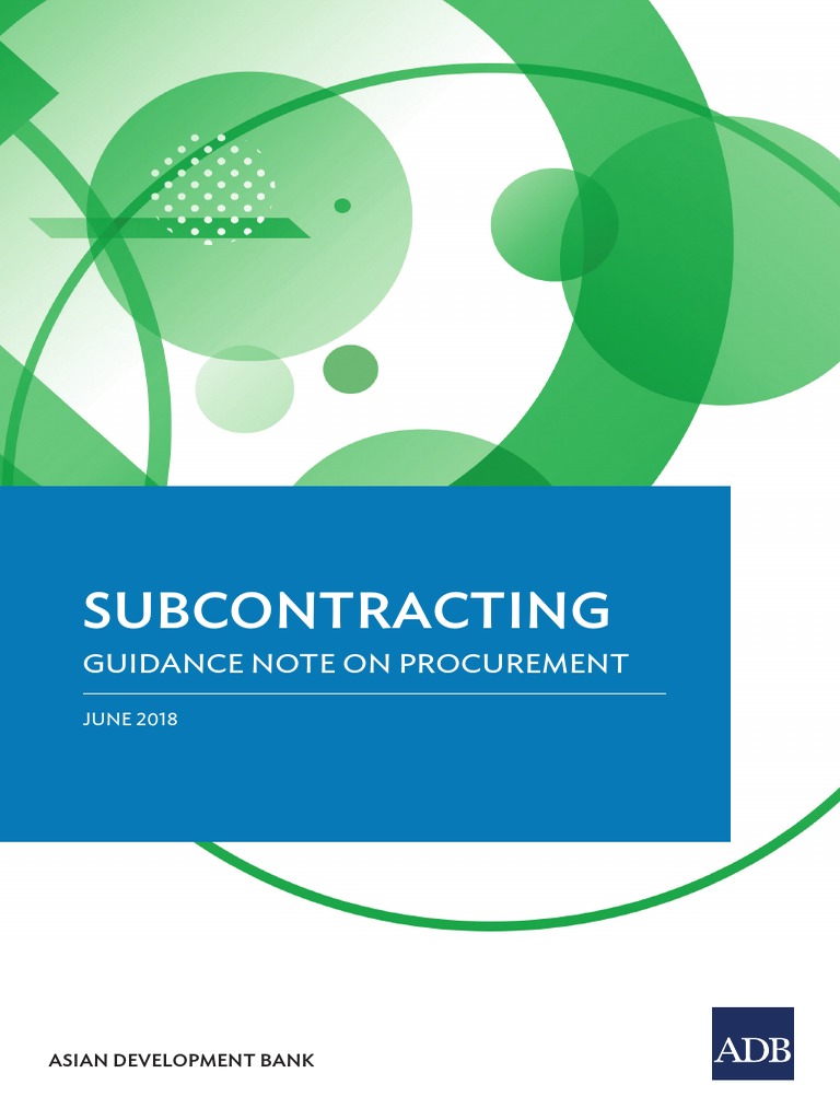 Subcontracting: Guidance Note On Procurement | PDF | Construction ...
