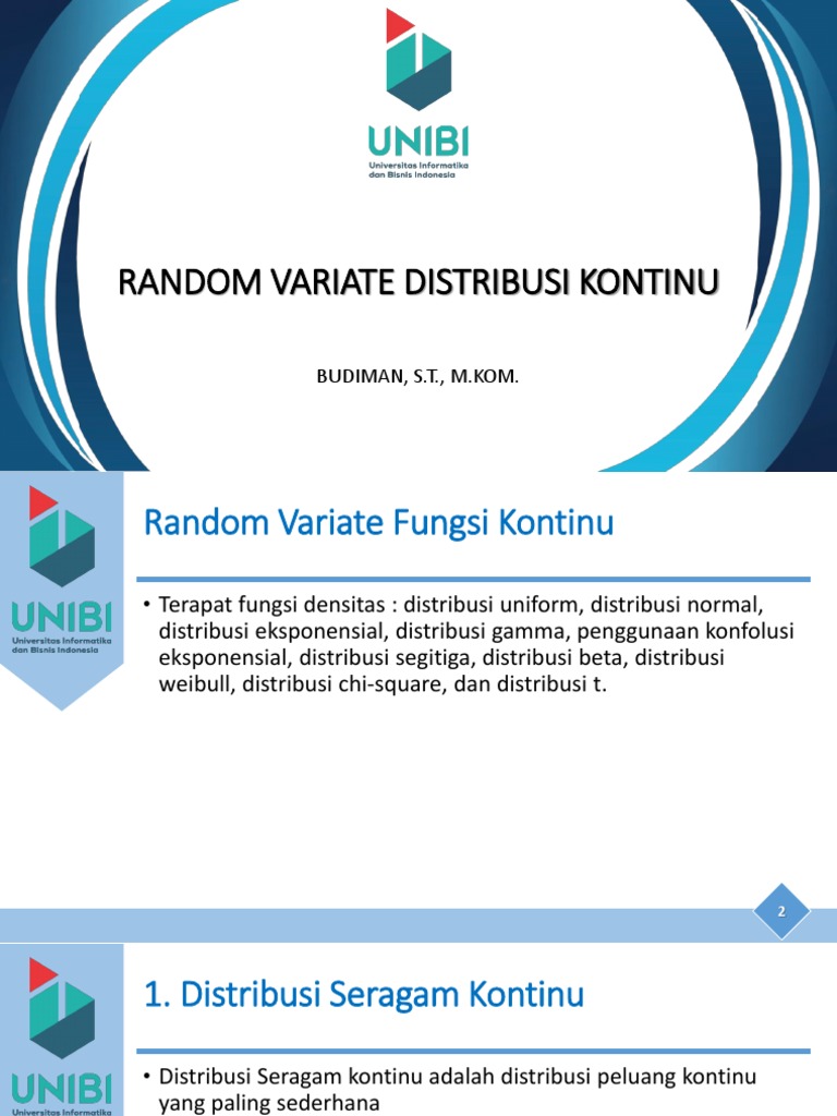 3 Pembangkit Random Variate | PDF