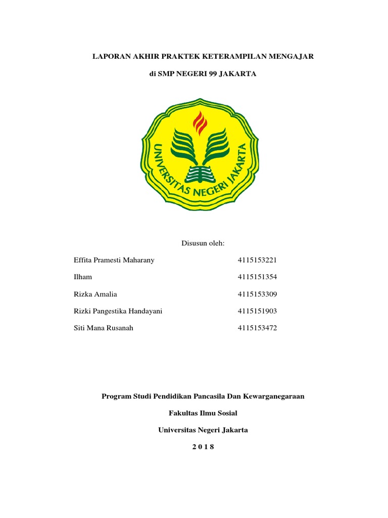 Laporan PKM SMPN 99 Jakarta | PDF
