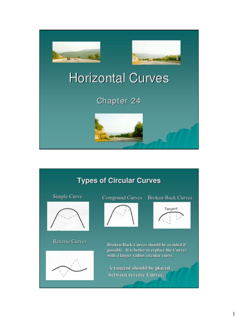 Horizontal Curves PDF | PDF | Tangent | Curve