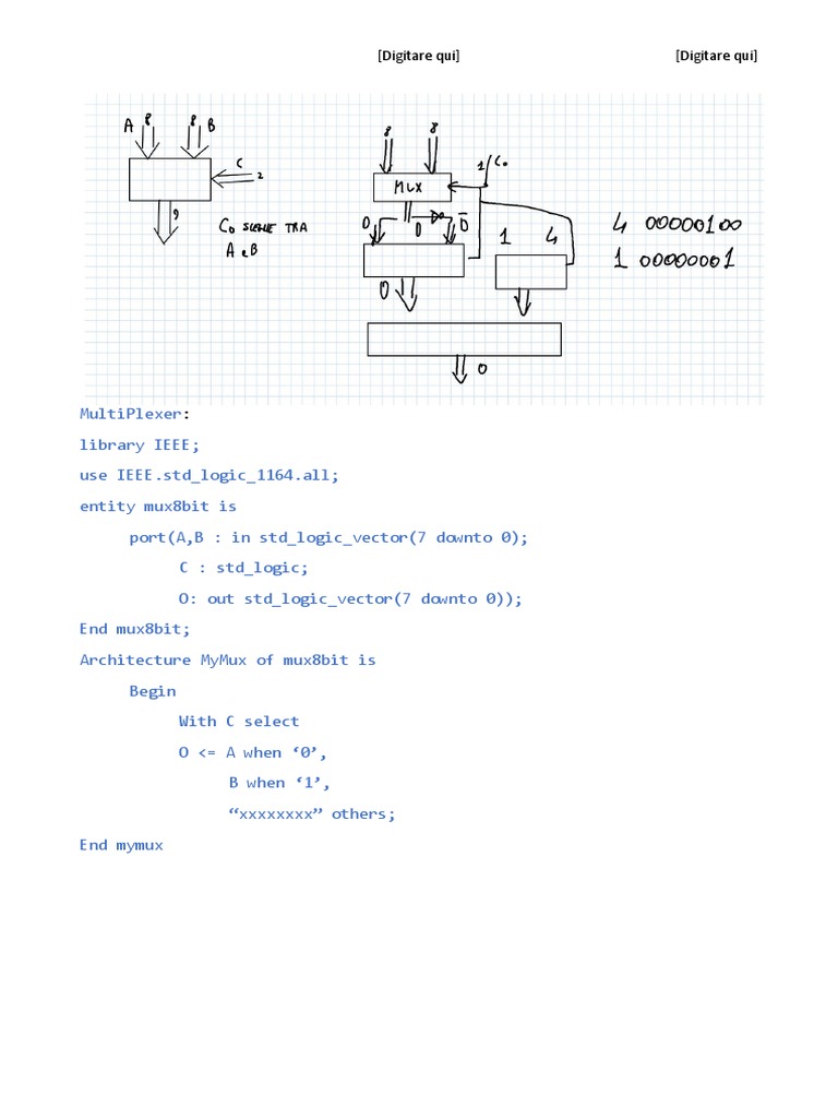 8-Bit Multiplexer and RCA Design | PDF | Computers